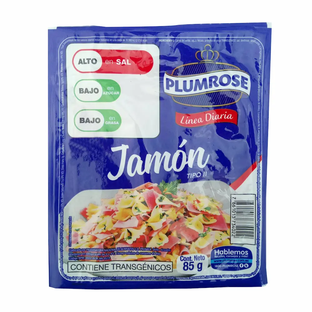 JAMON LINEA DIARIA 85G PLUMROSE – Ferrotiendams